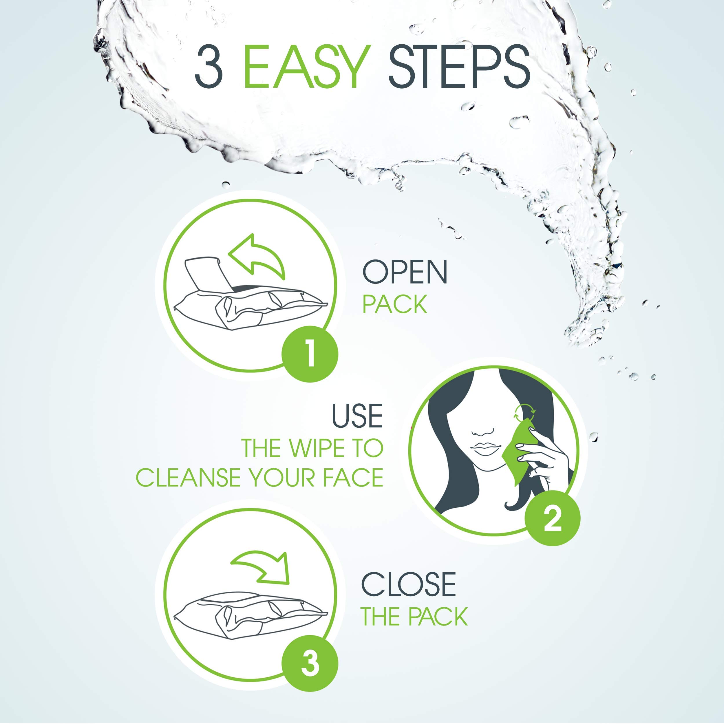 Bioderma - Sébium H2O - Biodegradables Wipes - Cleansing and Make-Up Removing - for Combination to Oily Skin - 25 Wipes