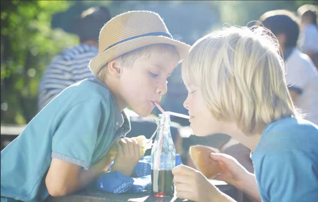 Kids Floppy Straw Sun-Hat Foldable Summer Short Brim Sun-Beach-Hat for Babyboys Girls Kahki