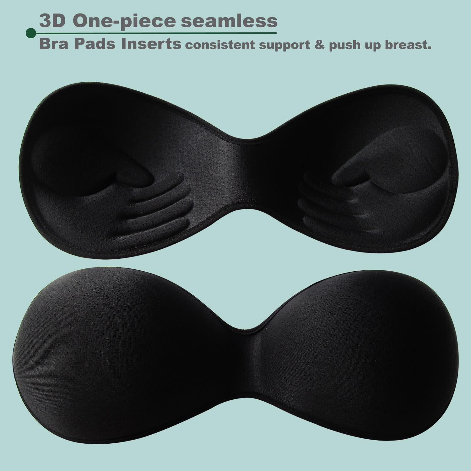 Bellcon womens Pads Inserts Sports Push Up Cups Swimsuit Replacement Bra, Skin+pink, Medium