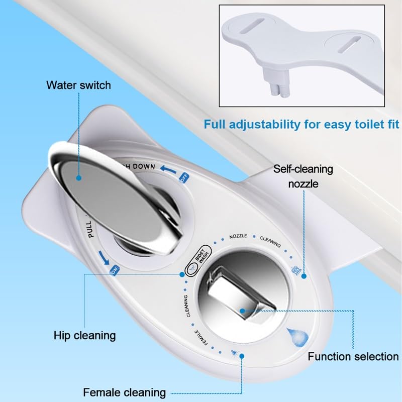 DFHBFG Bidet Attachment for Toilet Seat Sprayer Shattaf Small Non-Electric Bidet Small Baday