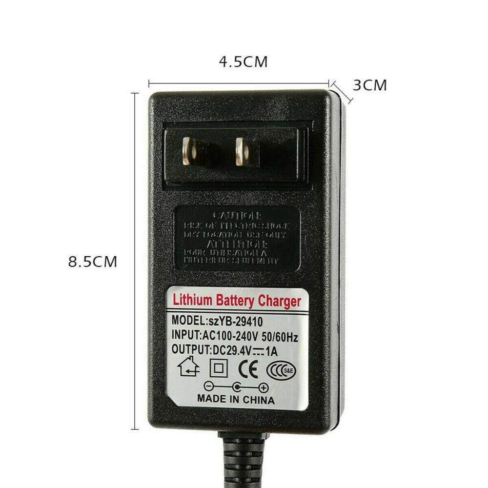 bovivanen 24V Electric Battery Charger, Small 3-Prong Inline Connector Power Supply for Pocket Mod,Dirt Quad,and Sports Mod 0.31 inch Plug