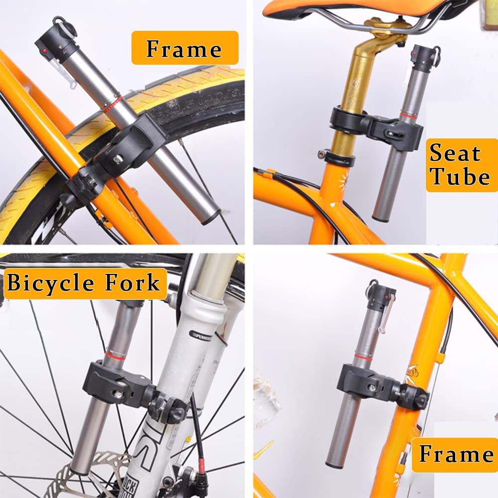 Belicheto 2 Pack Bike Flashlight Holder, Universal Flashlight Mount Holder 360º Rotation, Mount Bicycle Mounting Bracket Flashlight Holder Torch Clip for Cycling, Riding