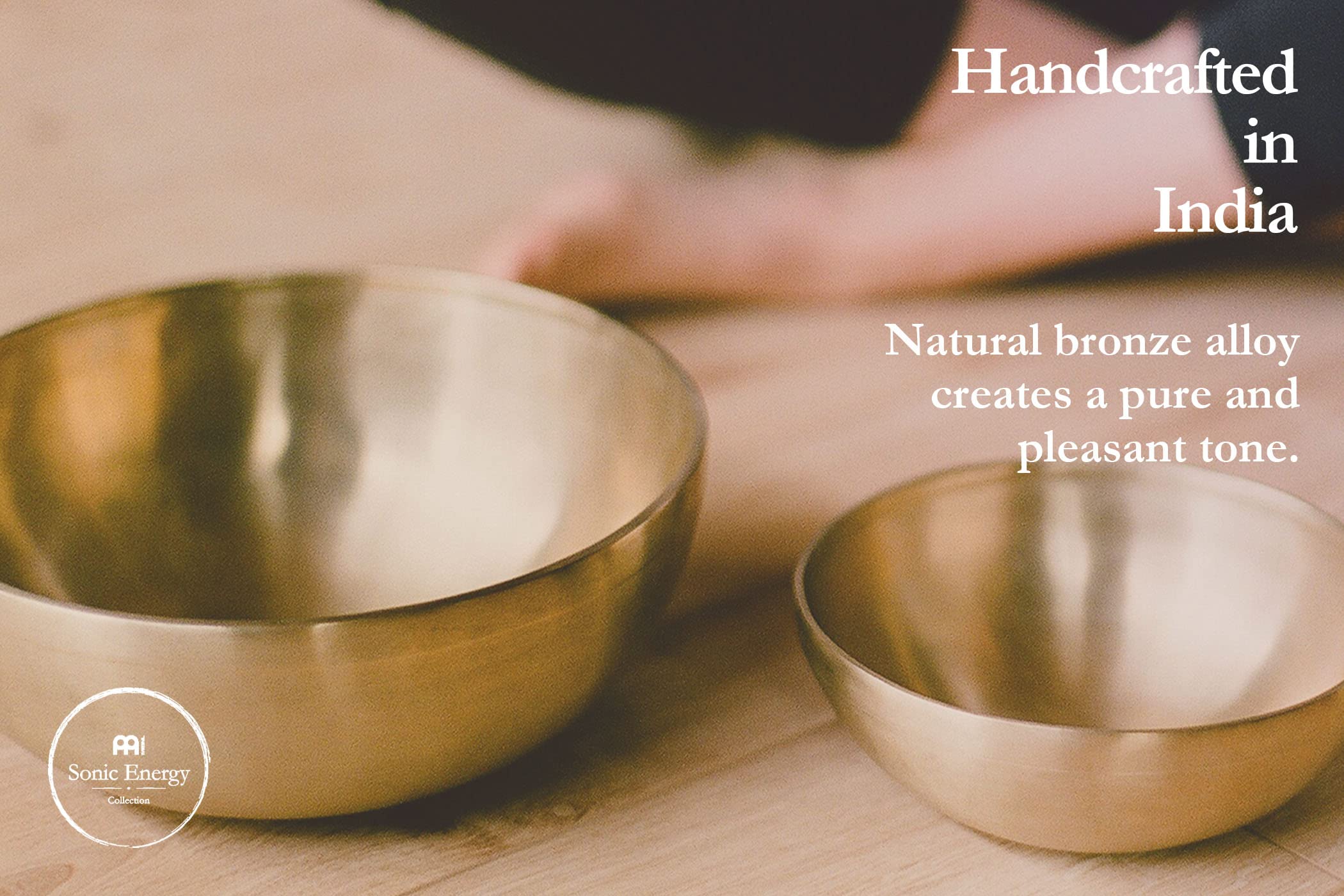 Bronze Singing Bowl with Felt Ring and Cover, Energy Series β MADE IN INDIA β For Meditation, Yoga and Sound Healing Therapy, 2-YEAR WARRANTY