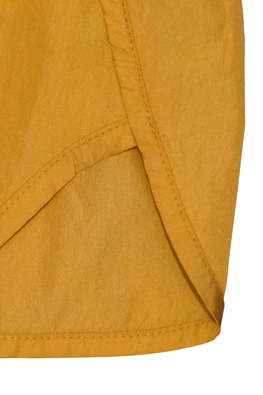 BOOSOULY Women's Quick-Dry Running Shorts Loose Fit Side Splits Workout Sport Layer Active Shorts Yellow S