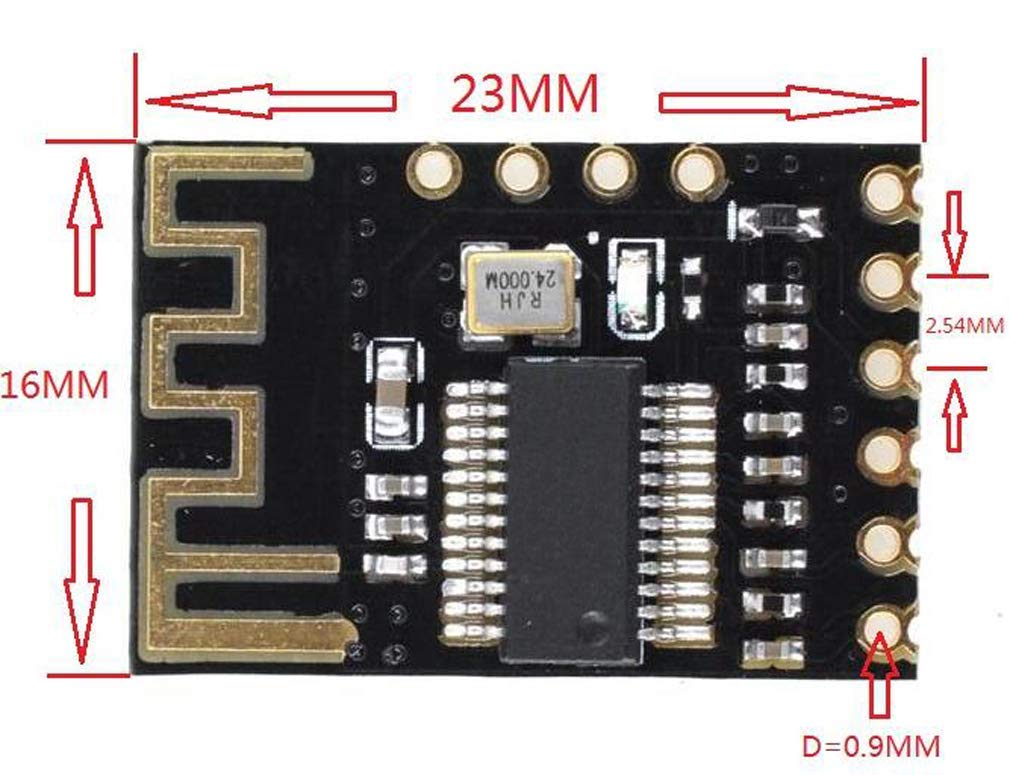 HiLetgo 3pcs M18 Wireless Bluetooth MP3 Audio Receiver Board BLT 4.2 mp3 Lossless decoder Bluetooth 4.2 Audio Receiver Board Wireless Stereo Sound Module