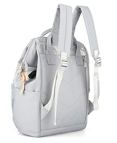himawari Laptop Backpack for Women&Men Travel Backpack With USB Charging Port Large Business Bag Water Resistant College Bag Computer Bag Doctor Bag(1881-Grey)