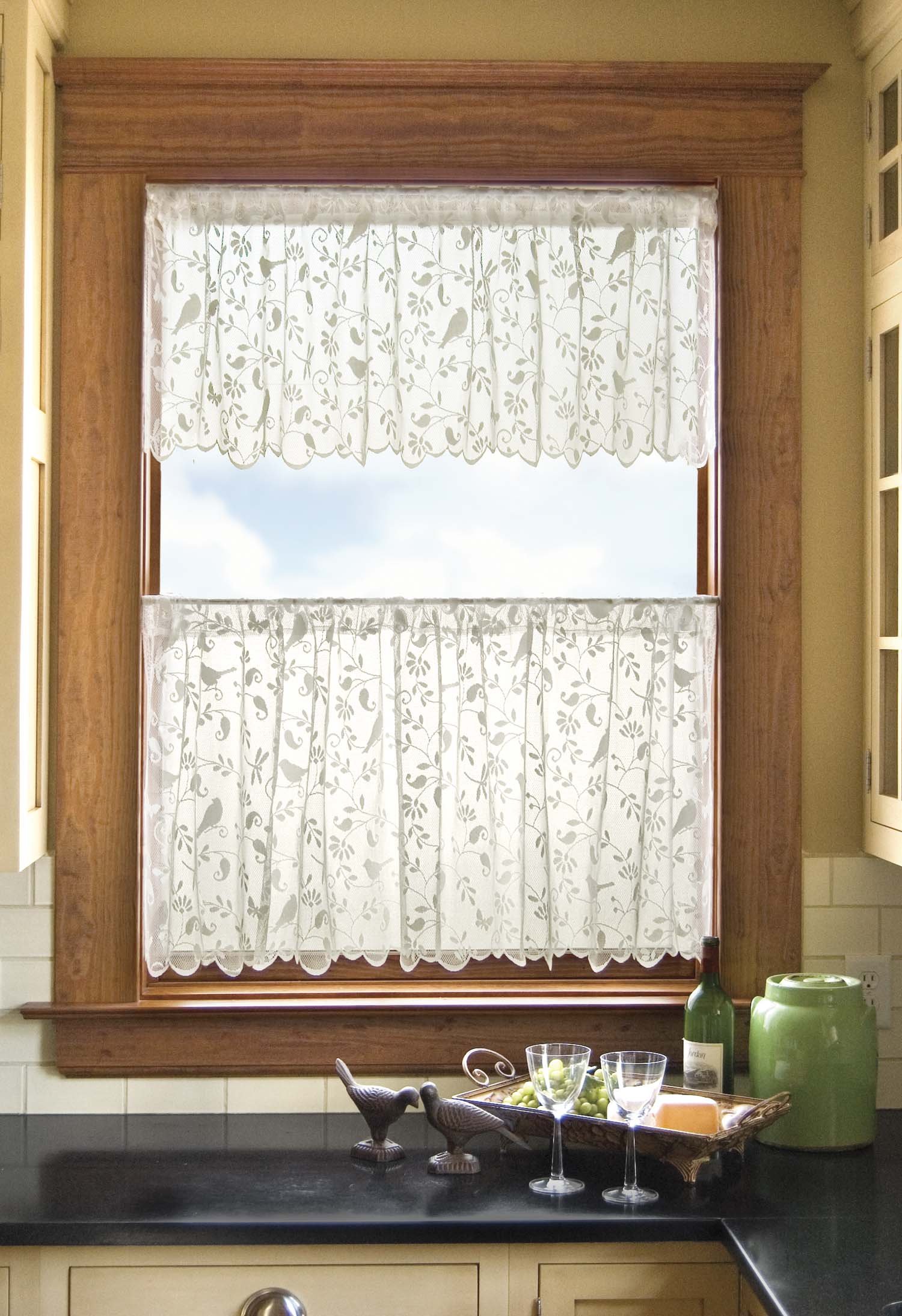 Heritage Lace Bristol Garden Tier, 60 by 24-Inch, White,6305W-6024