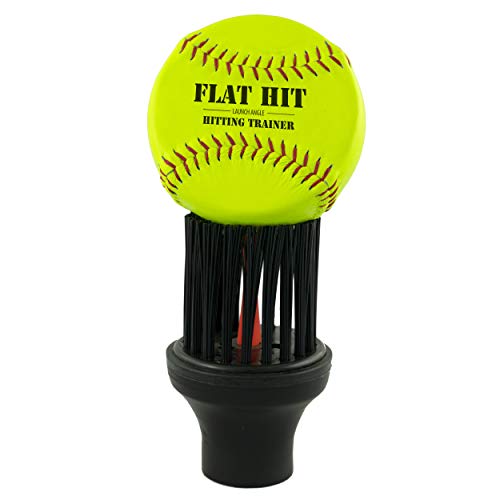 Bownet BN-FP Flat-6 PK Softball Practice Flat Hitting Training Ball, 12 Inch Seams, Set of 6, BN-FP Flat-6 PK