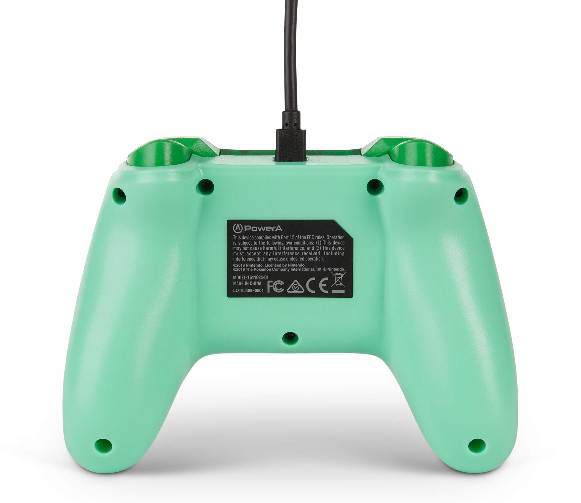 PowerA Wired Controller for Nintendo Switch - Pokémon: Bulbasaur Overgrow, Gamepad, Game controller, Wired controller, Officially licensed