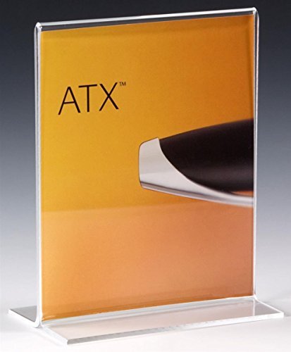 Menu Card Holder 4âw x 5âh x 2âd Clear Acrylic Table Tent Holds 4âw x 5âh Graphics â Case Pack of 50 Units â Plexiglas Countertop Picture Frame is Dual Sided