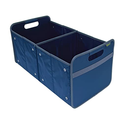meori Heavy Duty XL Foldable Trunk Organizer & Storage Bin Ripstop Marine Blue X-Large