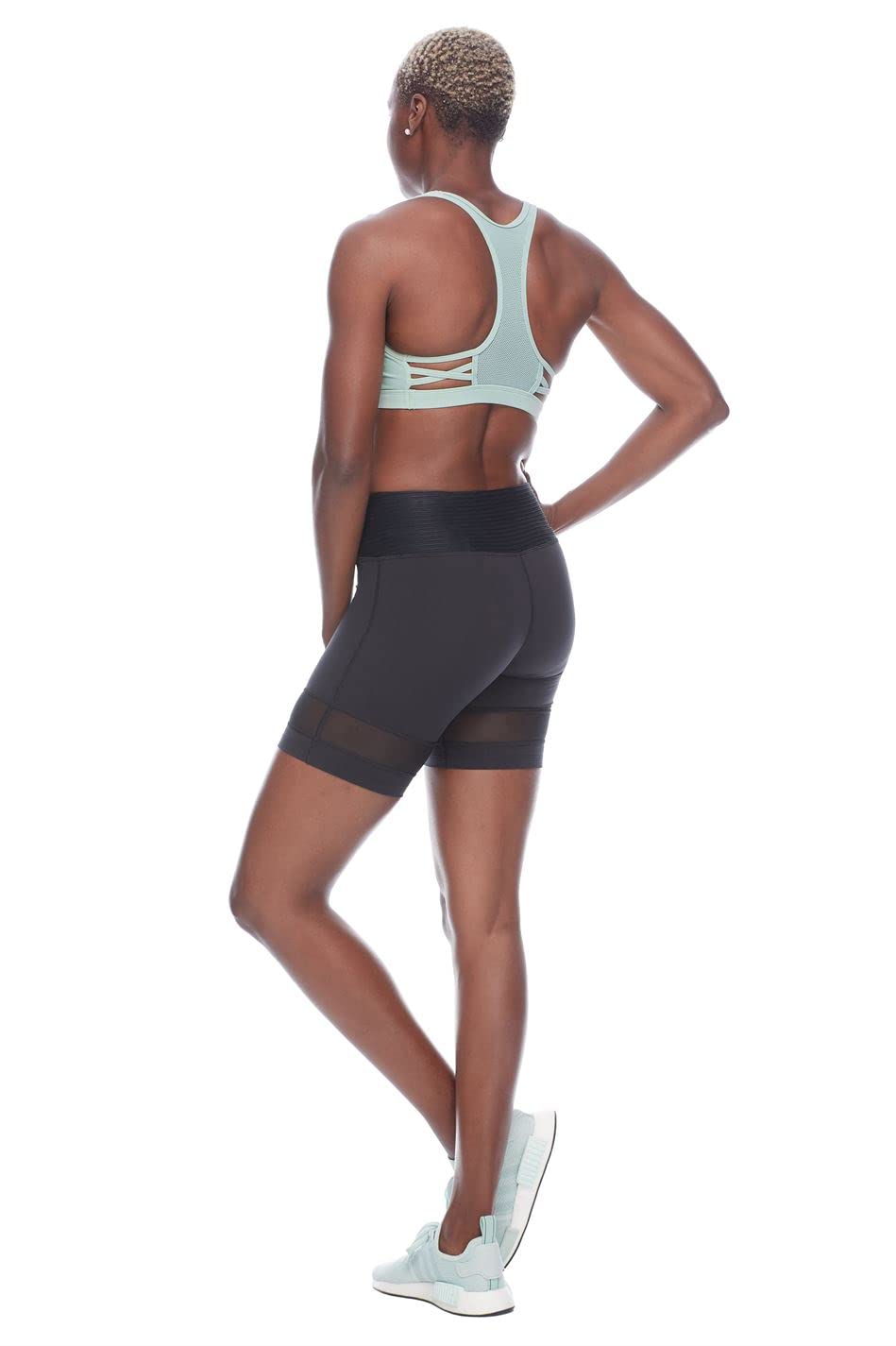 Body Glove Active Women's Mercury Performance FIT Activewear Short with Pintuck Detail, Black, Medium