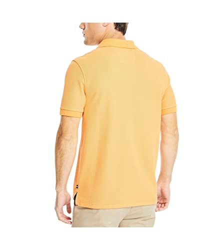 Nautica Men's Sustainably Crafted Classic Fit Deck Polo,Melon Sugar,L