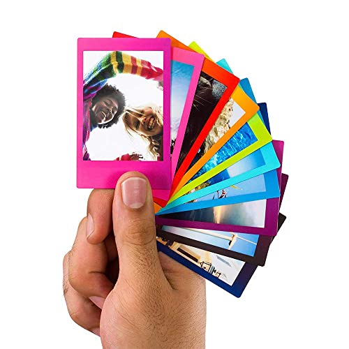 Fujifilm Instax Mini 11 Instant Camera + Fujifilm Instax Mini Twin Pack Instant Film (16437396) + Single Pack Rainbow Film + Case + Travel Stickers (Sky Blue)