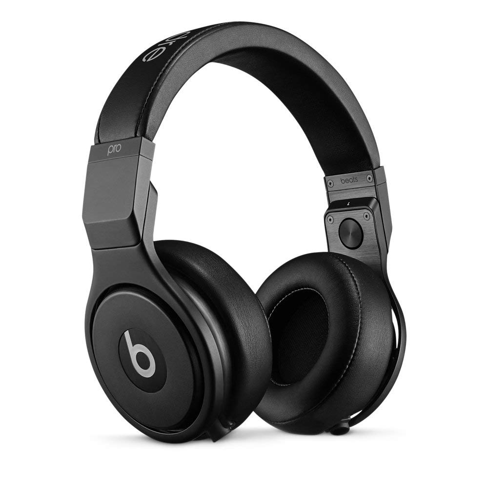 Beats by Dr. Dre Pro Wired Headphones - High Performance Professional Studio Over-Ear Headphones - Infinite Black (Renewed)