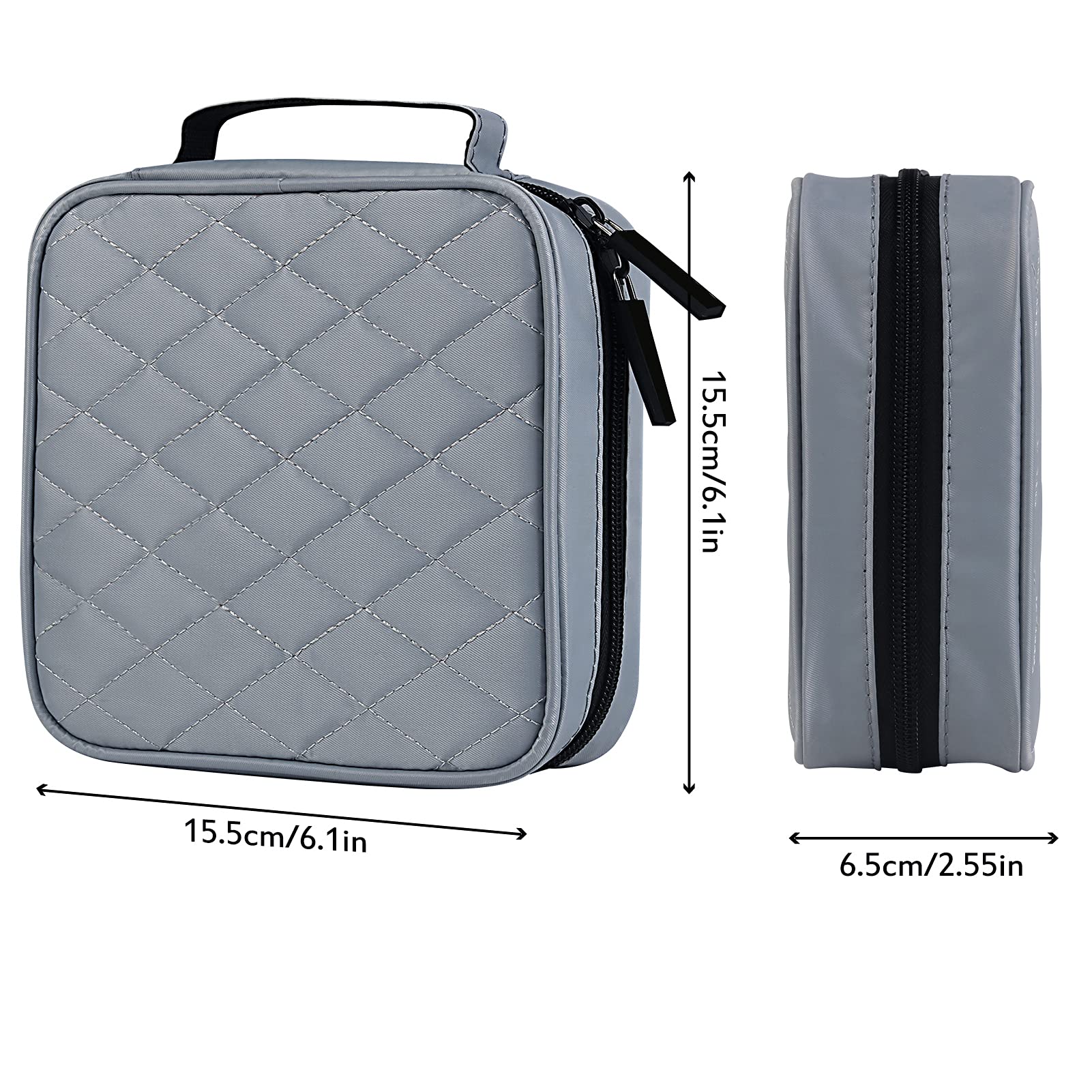 CD Case DVD Case Holder: 40 Capacity CD Storage DVD Organizer Binder Protective CD Book CD Wallet Portable Small CD Cases Disc Holder CD Folder Blu Ray Album CD Carrying Bag Sleeves for Car Movie Home