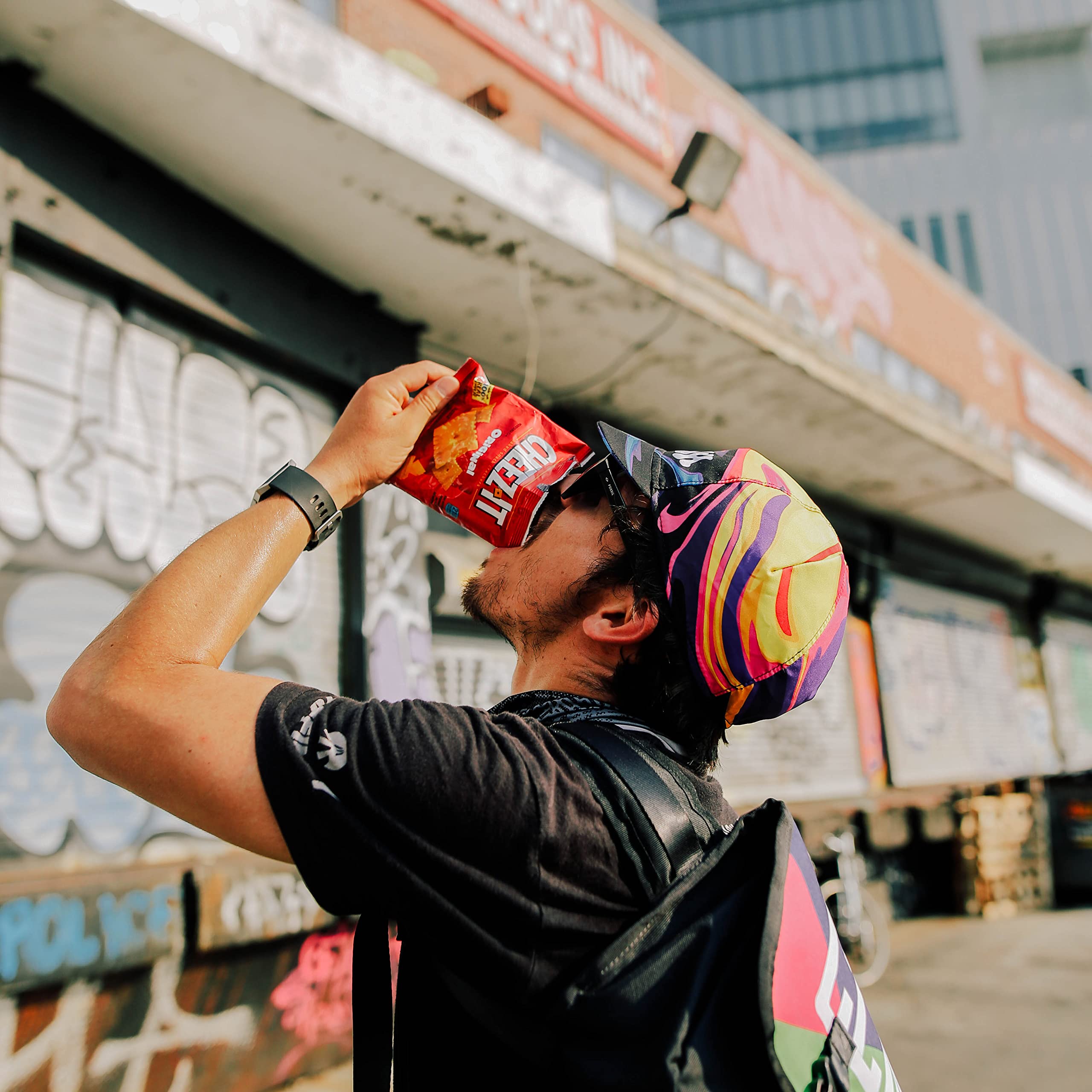 CLINCH INDUSTRIA - Cycling Caps, Kirei Design/with Quick-Drying Fibers, Material with Sports Technology and Uv Filter/Flexible PVC Visor, Nylon Threads, Anti-allergenic Elastic