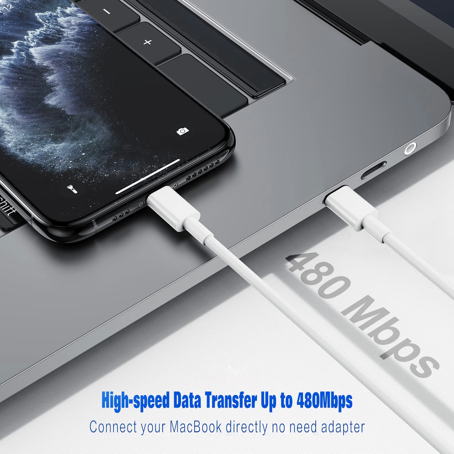 iPhone Charger, [Apple MFi Certified] USB C to Lightning Cable 2PACK 6FT Fast iPhone Charger Cord Compatible with iPhone 14/13/12/11 Pro Max/XS MAX/XR/XS/X/8/7/Plus