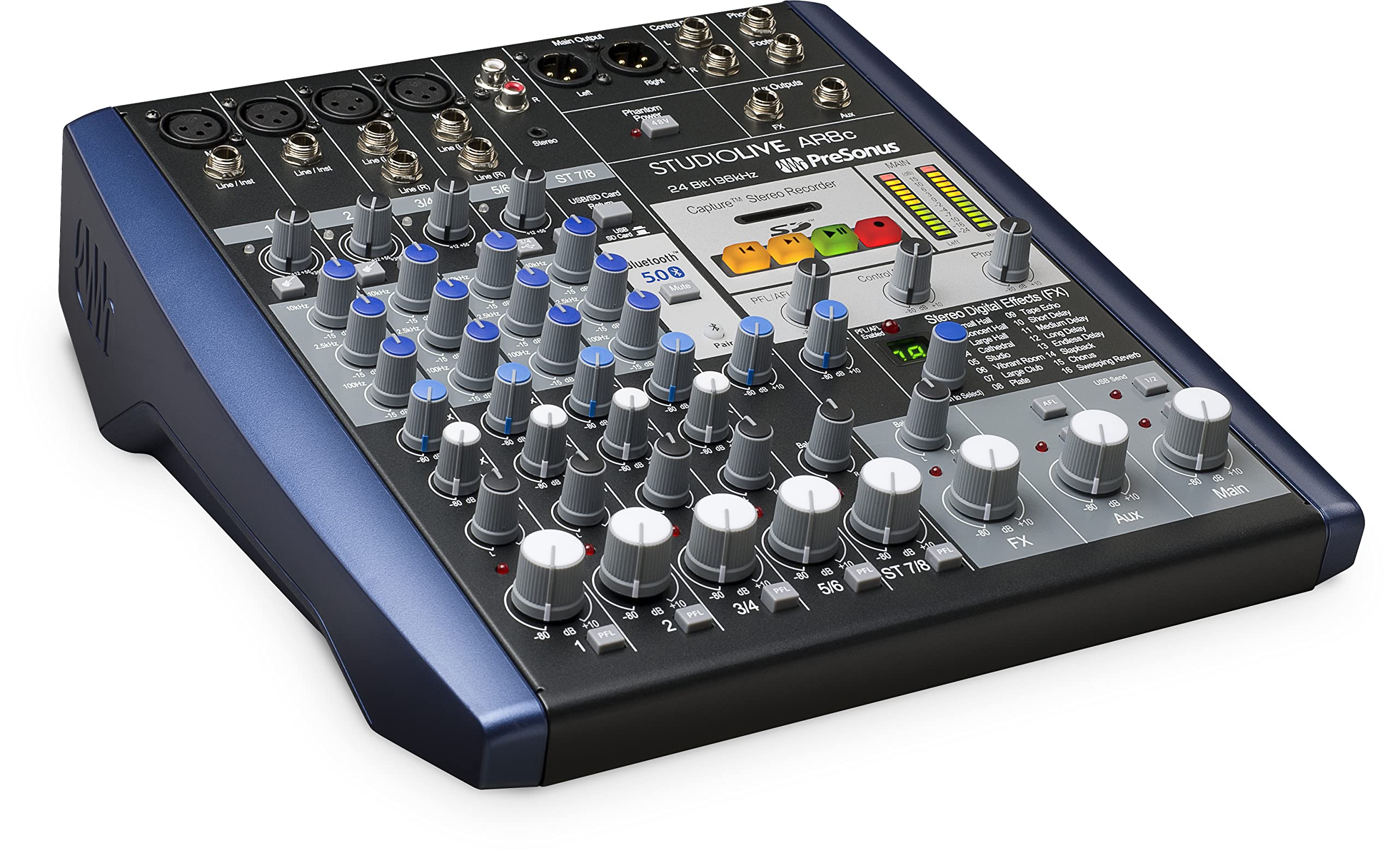 PreSonus StudioLive AR8c 8-Channel USB-C Hybrid Digital/Analog Performance Mixer, Unpowered