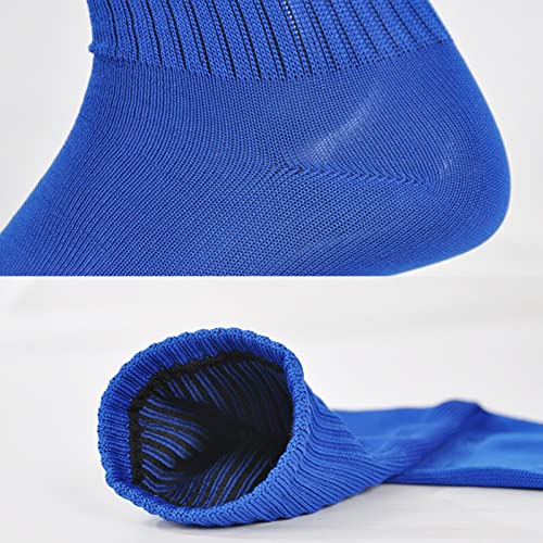 cdar Soccer Socks,Color Stretchy Compression Knee High Tube Socks Football Athletic Socks for Men Women Teens Red