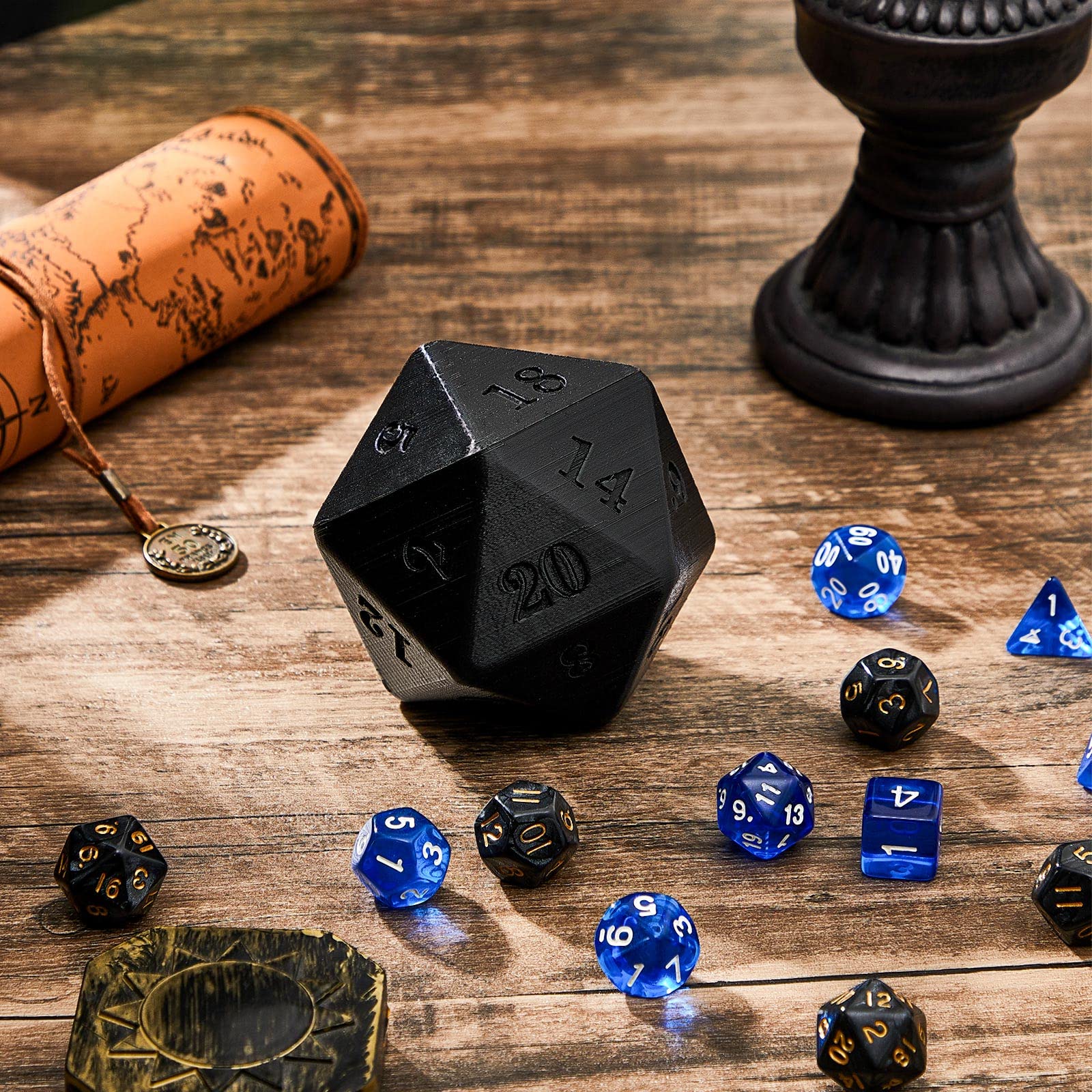 D20 Dice Storage Box D20 Dice Case D20 Dice Holder Dice Gift Dice Box With Magnetic Lid For Storage D20 Dice