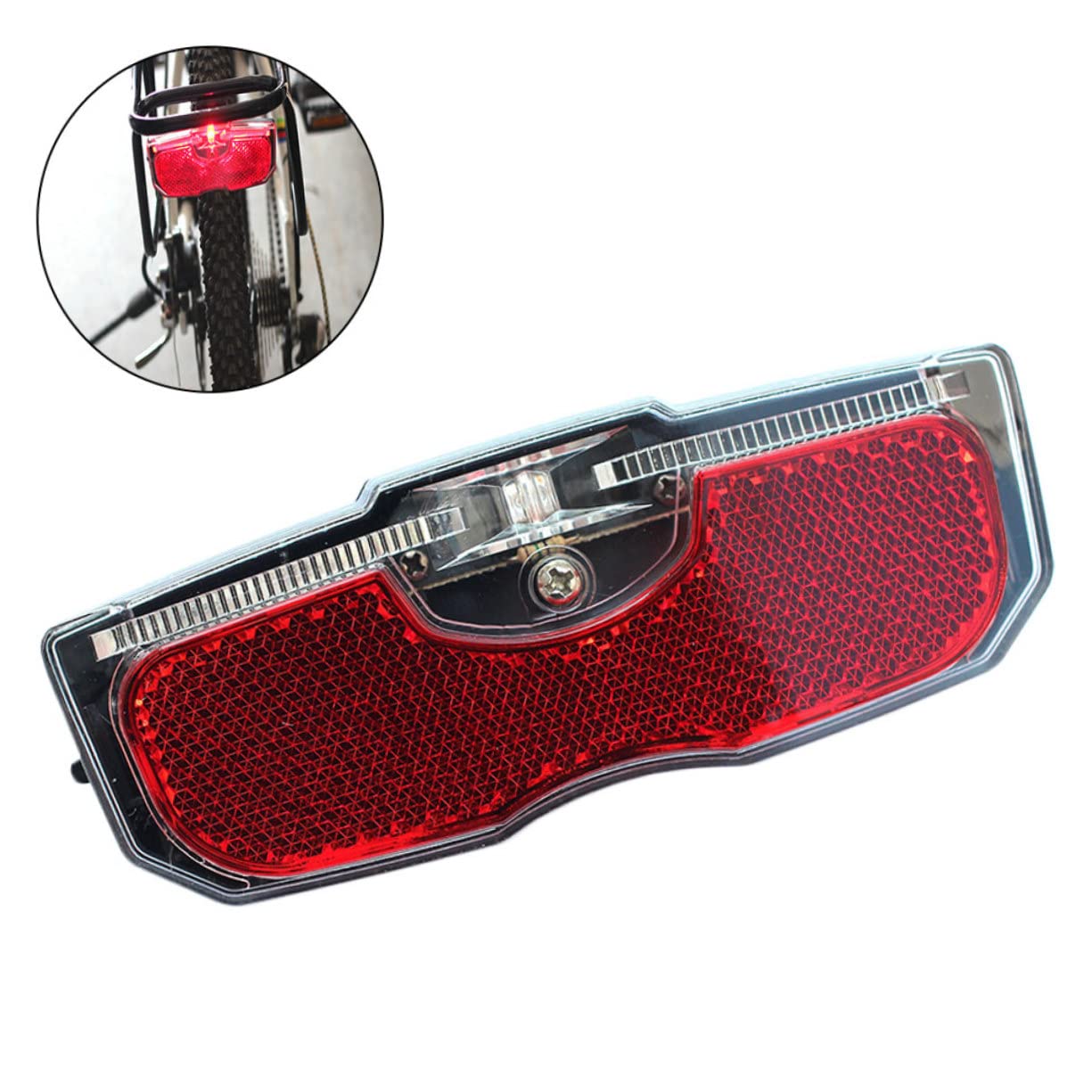 CLISPEED 2pcs Road Bike Tail Light taillight with Lights Reflector Warning Light Strip Mountain Bike Bike Tail lamp Bike Rear Lights Riding Headlight Flashlight Scattered Beads