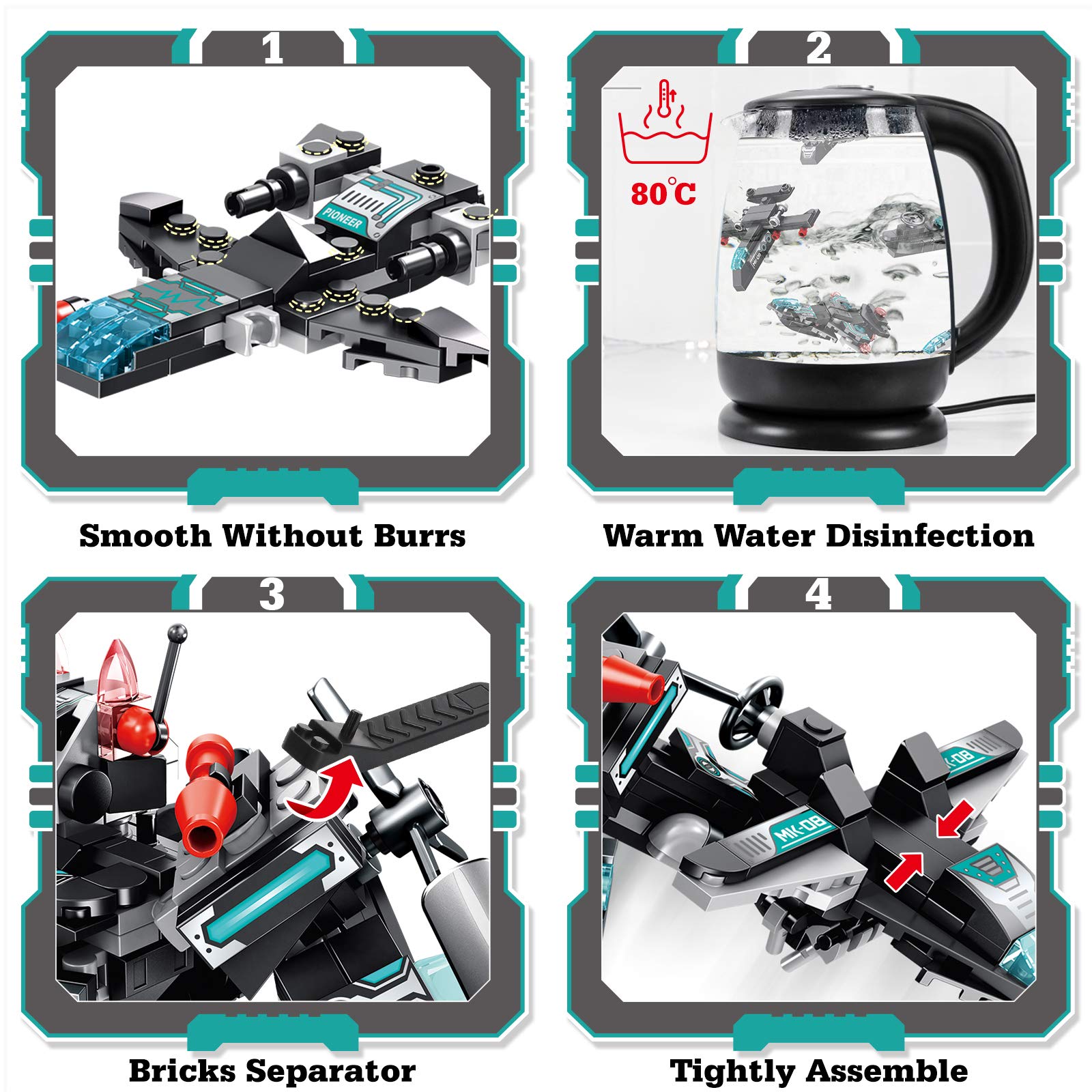 LUKAT Robot Building Toys for Boys Age 6 7 8 9 10 11 Year Old, 577 PCS STEM Toy Kit, 25-in-1 Building Bricks Educational Construction Set Engineering Toys, Activities Learning Gift for Kids
