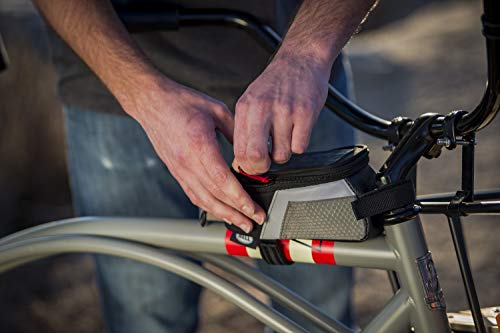 BELL Stowaway 450 Top Tube Frame Bag with Phone Storage - Black/Silver