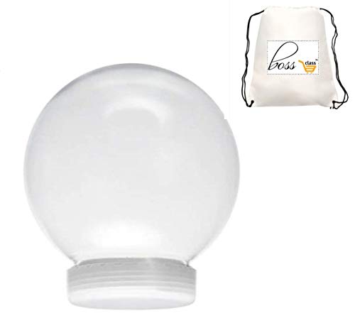 Holiday Christmas Tree Decoration Decor Decorations Home Office Shatterproof Classroom (Bonus Mason JAR) Plastic DIY Snow Globes Snowglobes Crafter's Square Bundle of 2