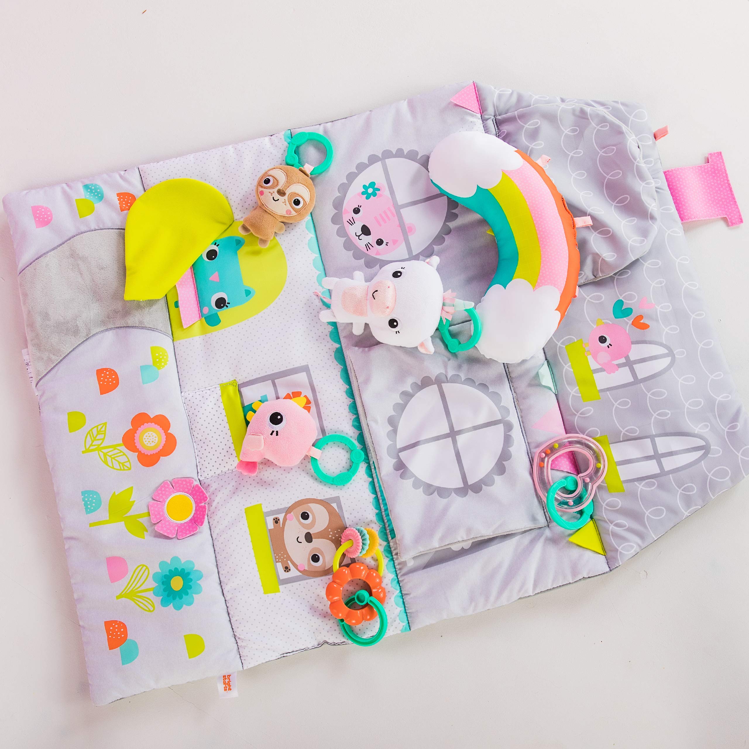 Bright Starts Floors of Fun Activity Gym & Dollhouse, Newborn +
