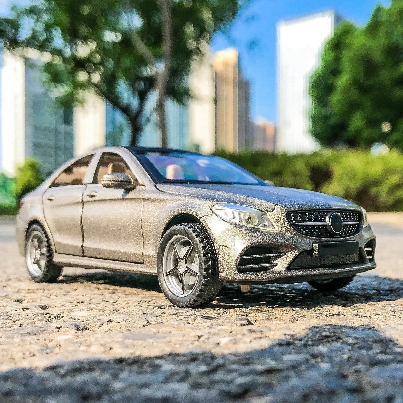 BDTCTK C260L 1:32 Model Car, Diecast Zinc Alloy Pull Back Toy Car with Sound and Light for Kids Boys Girls Red
