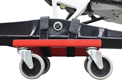 Extreme Max 5800.0228 V-Slides Snowmobile Dolly System - Steel, Red