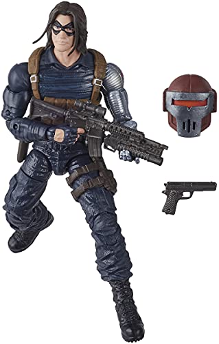 Marvel Hasbro Black Widow Legends Series 6-inch Collectible Winter Soldier Action Figure Toy, Premium Design, 2 Accessories, Ages 4 and Up
