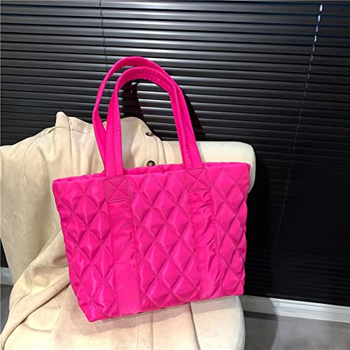 CLBDBAG Nylon Shoulder Bags Large Capacity Top-handle Bags Solild Color Shopping Shoulder Bags Casual Zipper for Party