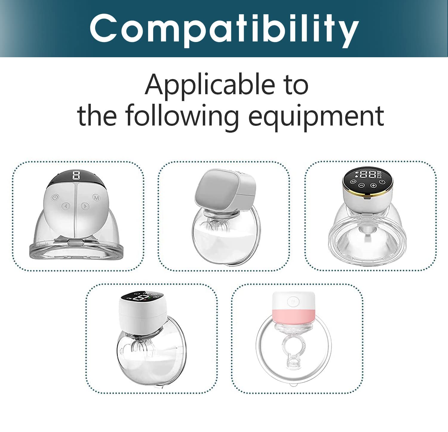 Begical Wearable Breast Pump 19mm Flanges Compatible with Momcozy/Tsrete/kmaier/hezkugu Breastpump Replacement Parts Replace Flange Insert Silicone Shields Use with S9|S10|S12|S9 Pro|S12 Pro