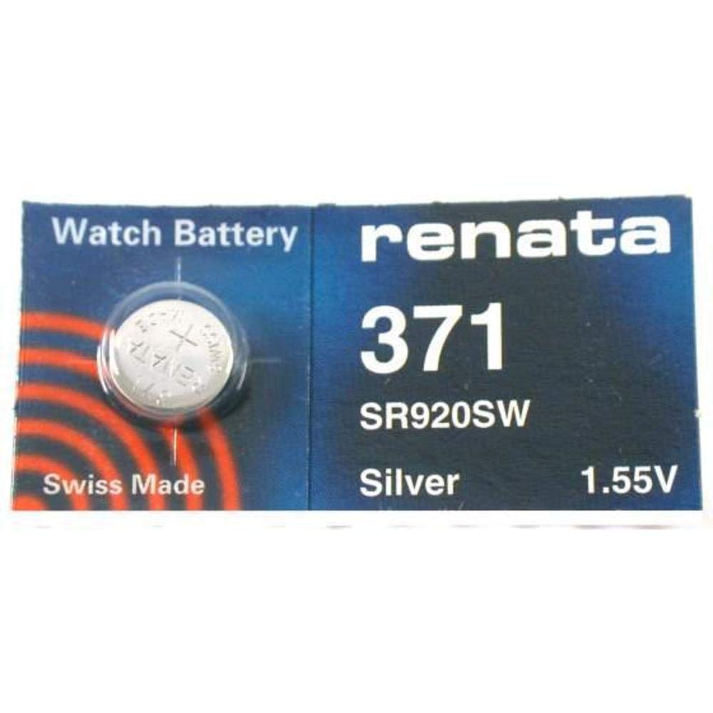Renata #371 Silver Oxide Battery - 5 Pack