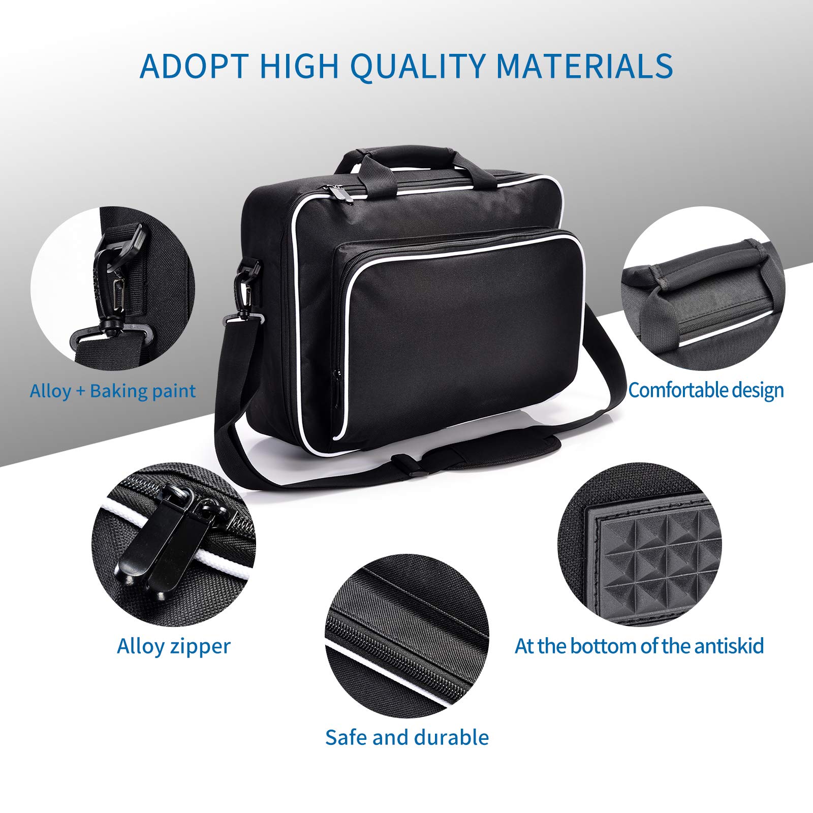 Carrying Case for PS5 - Can hold Playstation 5 host ,Controller, Games, Accessories Shidewu