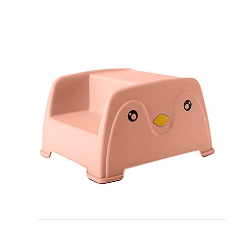WALNUT Children Small Chair Seat Footstool Multifunction Children Double Layer Non-Slip Toilet Potty Training Step Stool for Bathroom (Color : Blue)
