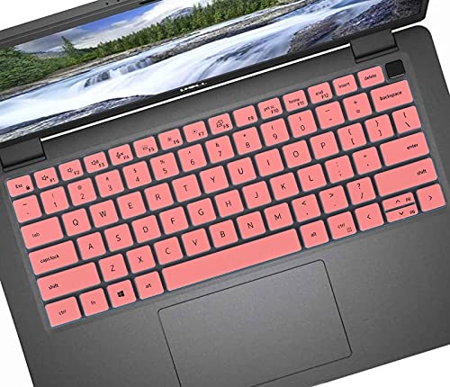 Keyboard Cover Skin for 14" Dell Latitude 7430 7420 7410 Notebook, Dell Latitude 7000 14 inch, Dell Latitude 5430 5431 5420 14"/Dell Latitude 7520 15.6"/Dell Latitude 9510 9520 9420 9430 Cover-Pink