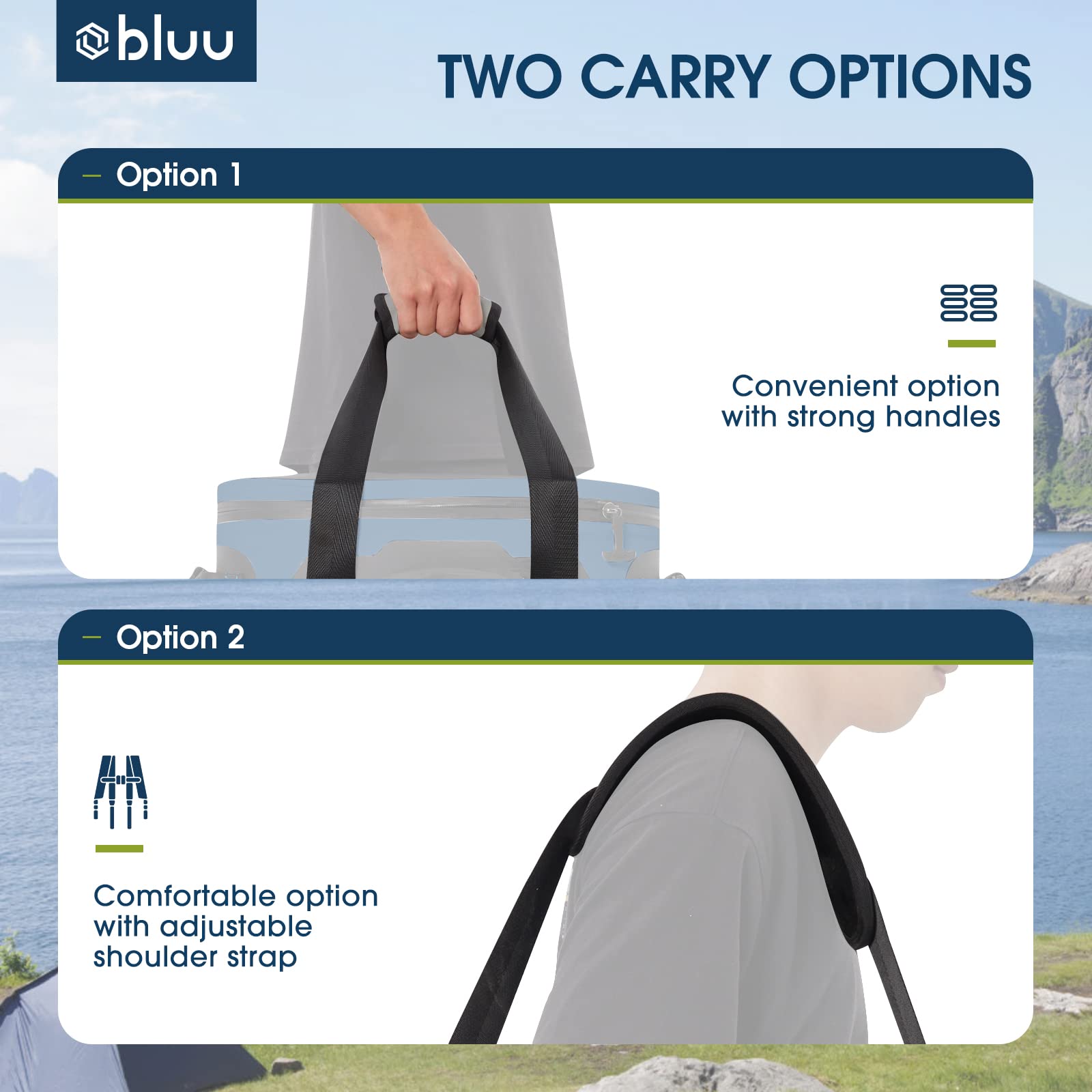 BLUU 25 Quart Cooler Bag, Leakproof Insulated Bag Coolers with HydroLock Zipper (Avatar)