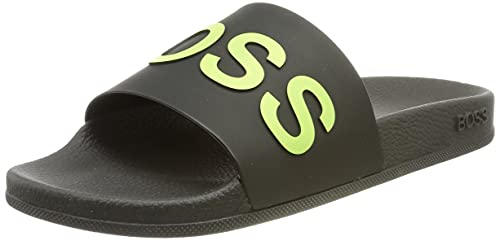 BOSS Men's Mules, Black3, 12