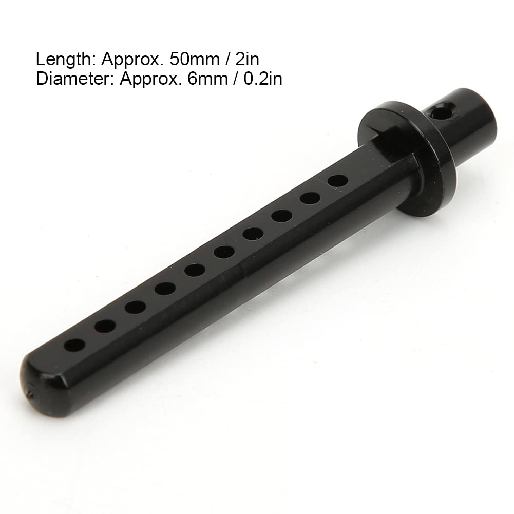 RC Car Shell Column, 4Pcs Remoted Control Model Car Accessory RC Car Shell Column Standoff Pillar with 8Pcs R Pins for SCX10 1/10 RC Crawler Kids Toy Car Upgrade Parts(Black) Car Model Accessories