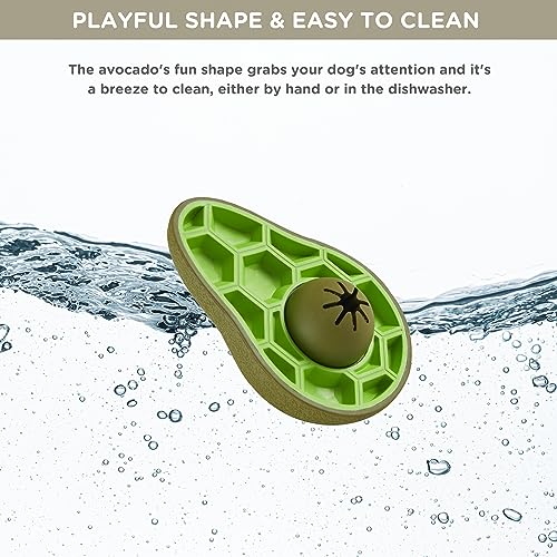 Codi Dog Chew Toys - Funny Puzzle Interactive Puppy Dog Toys, Tough Durable Teething Rubber Dog Toys for Small Medium Dogs (Avocado)