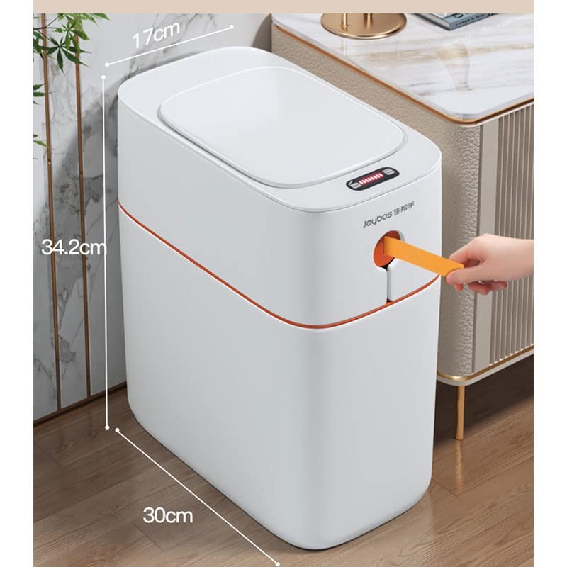 CZDYUF Electronic Automatic Trash Can Automatic Packaging 13L Household Toilet Bathroom Waste Garbage Bin Smart Sensor Trash Can