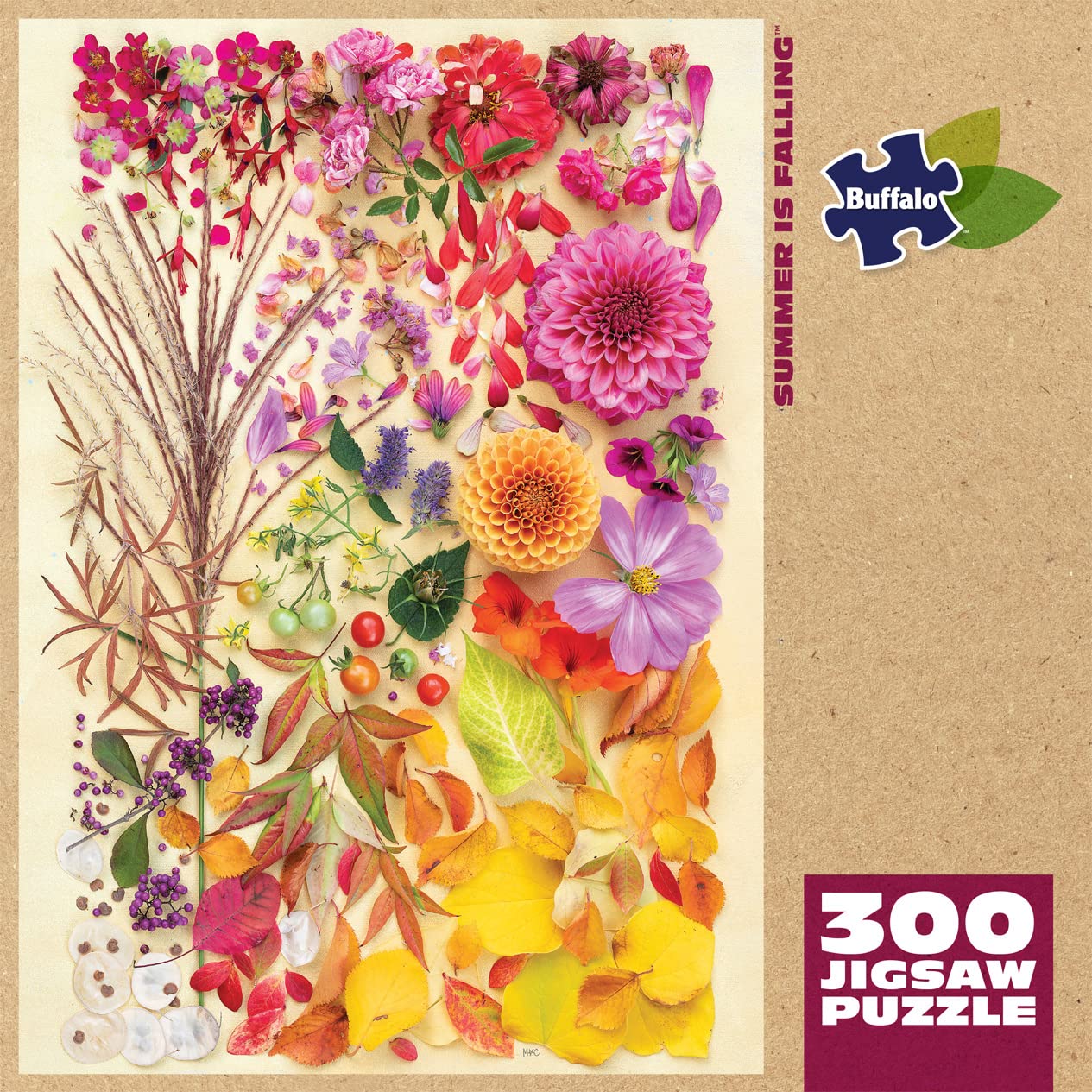 Buffalo Games - Sustainable Collecton - Meghan Crandall - Summer is Falling - 300 Large Piece Jigsaw Puzzle
