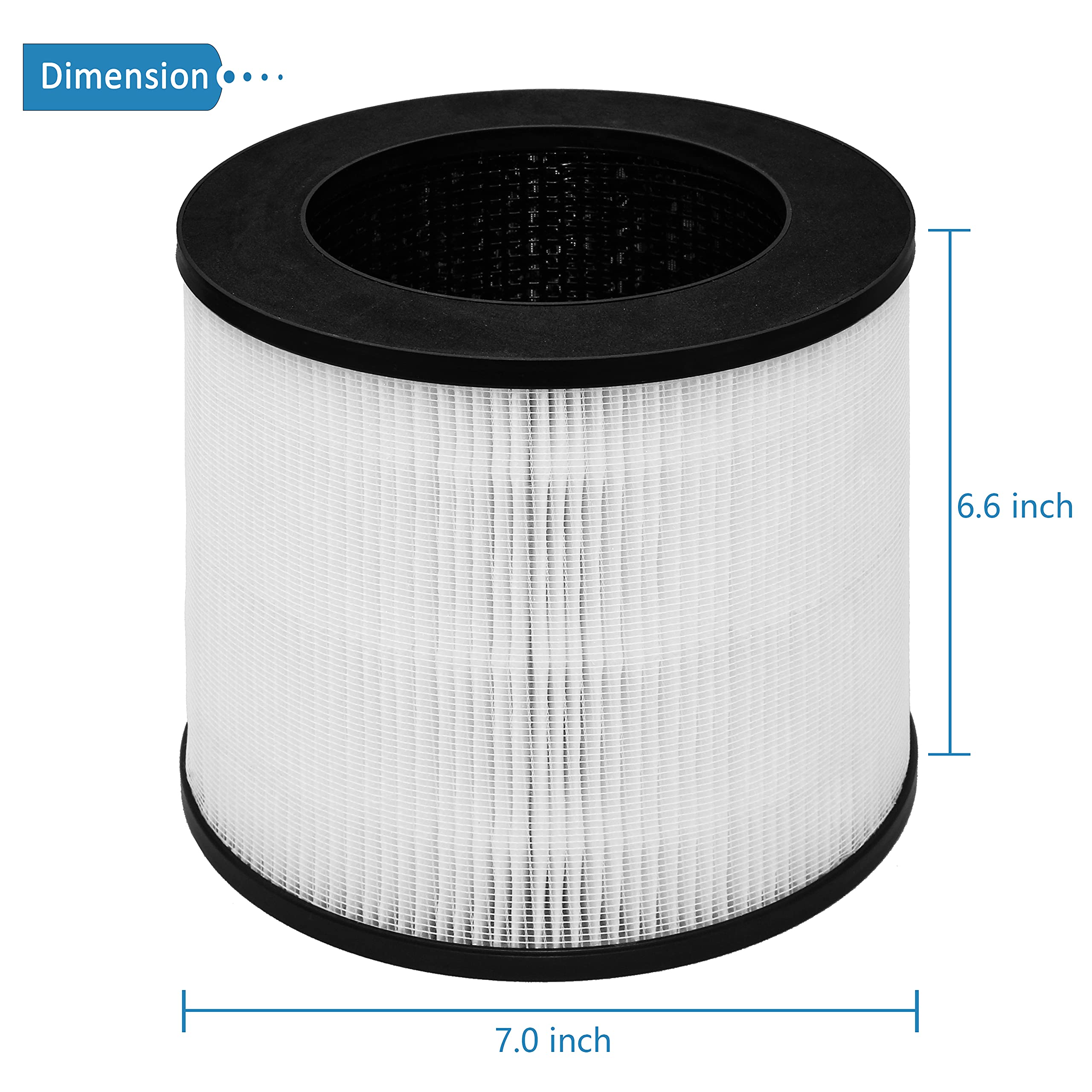 MA-14 True HEPA H13 Replacement Filter, Compatible with Medify Air MA-14, MA-14-W, MA-14-B Air Purifier, 3-in-1 Medical Grade H13 True HEPA and Activated Carbon Filter (2)