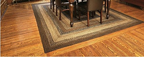 IHF Home Decor | Cappuccino Premium Braided Collection | Primitive, Rustic, Country, Farmhouse Style | Jute/Cotton | 30 Days Risk Free | Accent Rug/Door Mat | 27"x48" Rectangular