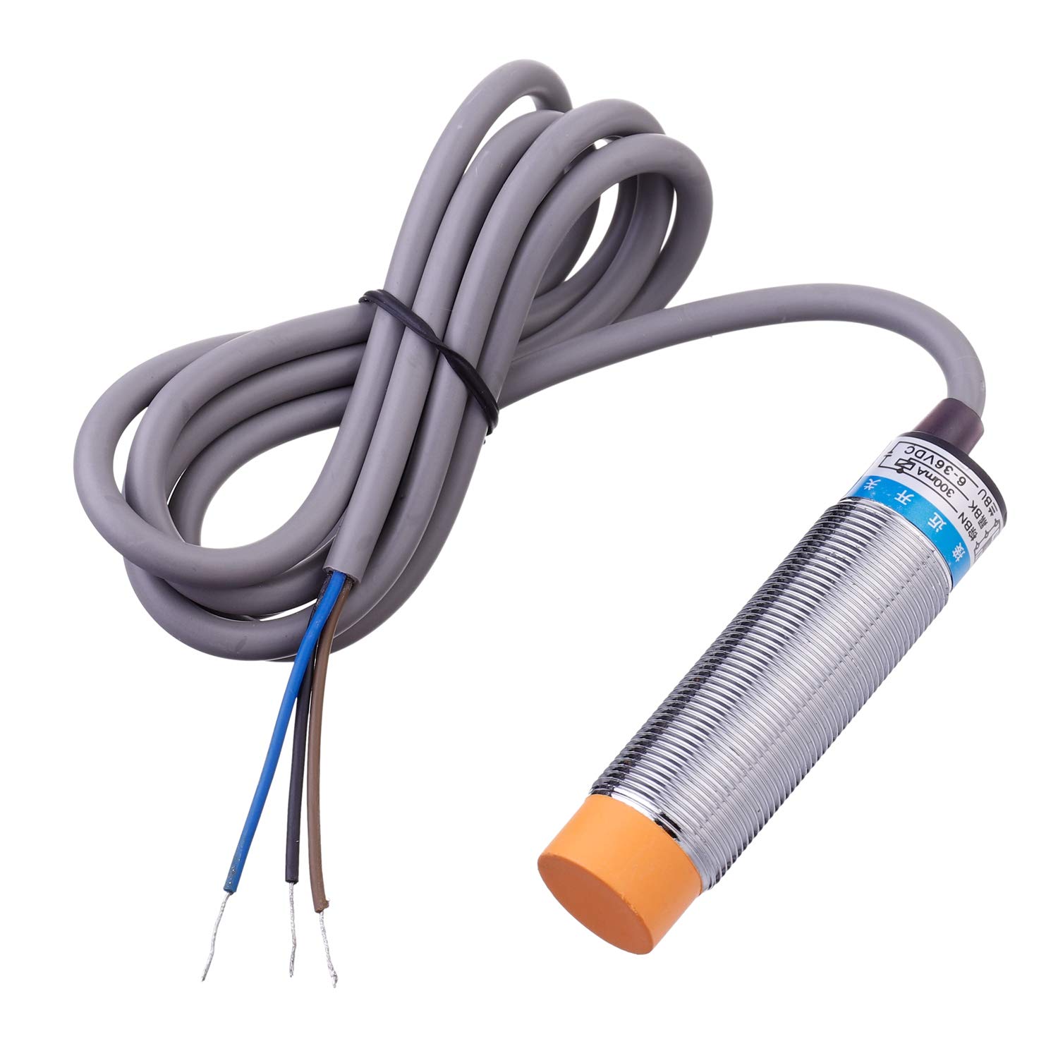 BOJACK LJ18A3-8-Z/BX NPN NO Inductive Proximity Sensor 8mm Detecting Distance DC 6-36V M18 Approach Switch