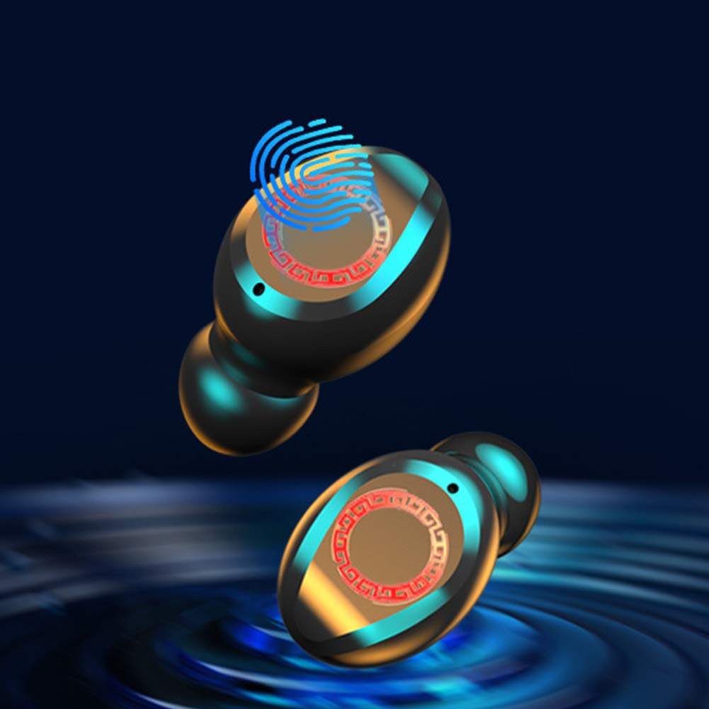 Bluetooth5.0 Earbuds, Upgrade Dust Plug Wireless Bluetooth Earbuds, Wireless InEar Earphones, Gaming Fitness for Music Hearing(S12 Black)