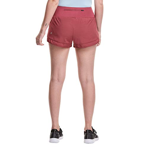 C9 Champion Women's 3.5" Knit Premium Running Shorts, Rock Brick Red, Large